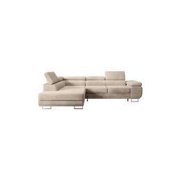 Selsey Ecksofa mit Schlaffunktion Stevil beige Maße (cm): B: 275 H: 90 Sofas > Sofas nach Material > Stoffsofas » Sofa DE