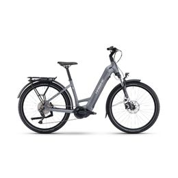 Haibike Trekking 4 Low I750Wh | Gr. M | Aluminium E-Trekkingbike Silber