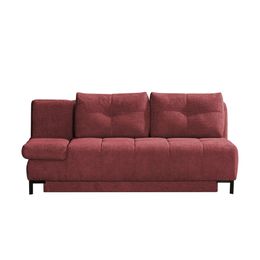 Querschläfer aus Bouclé Sammy rot Maße (cm): B: 206 H: 98 T: 98.0 Sofas > Sofas nach Material > Stoffsofas » Sofa DE