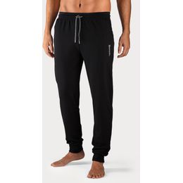 Bench. Loungewear Herren Sweathose, schwarz, Gr&ouml;&szlig;e 56/58