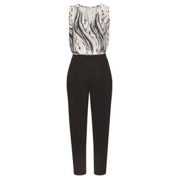 Lascana Damen Overall, beige-schwarz, Gr&ouml;&szlig;e 36