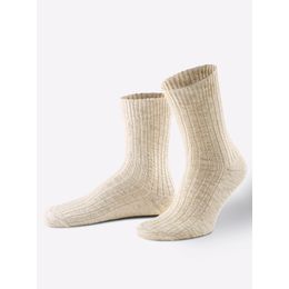 w&auml;schepur w&auml;schepur Damen Damen-Socken, sand-meliert, Gr&ouml;&szlig;e 35-38