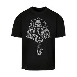 F4NT4STIC T-Shirt 'Harry Potter Dark Mark Crest' Herren Größe M hellgrau / schwarz