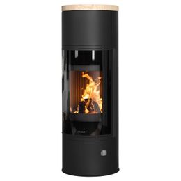 Kaminofen Oranier "Arena W+ 2.0", schwarz, Kaminöfen, Stahl, Abdeckplatte aus Sandstein, sandfarben