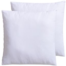 f.a.n. Microfaserkissen FAN "Kissenparade", weiß, B:40cm L:40cm, Bezug: 100% Baumwolle. Füllung: 100% Polyester, Kopfkissen, Allround-Kissen im Spar-Set