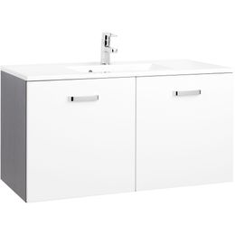 Held Waschbeckenunterschrank 100 mit Mineralgussbecken BOLOGNA