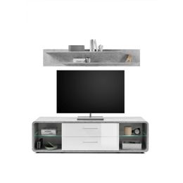 HBZ-MEBLE Lowboard mit Wandboard ROOF