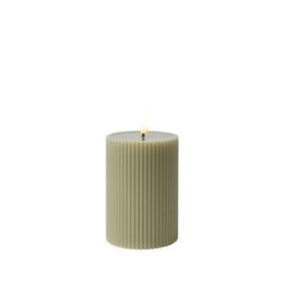 Kaemingk LED Echtwachskerze Rillenoptik STRIPE