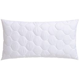 Microfaserkissen Home Affaire "Angly Kopfkissen 40x80, 80x80, ultra-weich, stützend, hypoallergen", weiß, B:40cm H:15cm L:80cm, Bezug: 100% Polyester. Füllung: 100% Polyester, Kopfkissen, Kissen für erholsamen Schlaf, pflegeleicht und langlebig