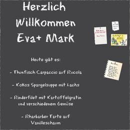 Memoboard queence "Schwarz", grau, B:50cm H:50cm, Tafeln, 50/50 cm