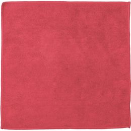 Mikrofasertuch DDDDD "Billie", rot, B:30cm L:30cm, Mikrofaser, Putztücher, reinigt glänzend und streifenfrei
