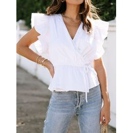 Milan Kiss Bluse in Wei&szlig; - 82% | Gr&ouml;&szlig;e S | Damen-blusen