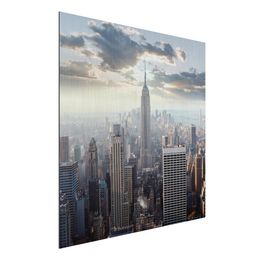 Alu-Dibond Architekur & Skyline Sonnenaufgang in New York