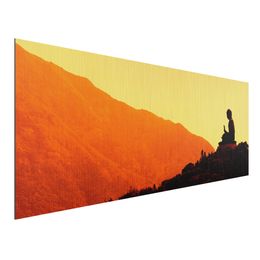 Alu-Dibond Spirituell Resting Buddha