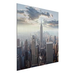 Alu-Dibond Architekur & Skyline Sonnenaufgang in New York