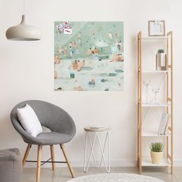 Glasbild Sommer Konfetti I