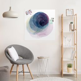 Glasbild Urknall - lila