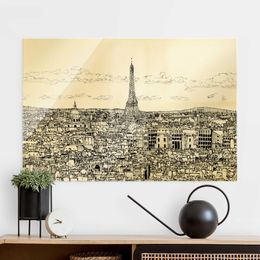 Glasbild Architektur & Skyline Stadtstudie - Rom