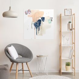 Glasbild Azurit II