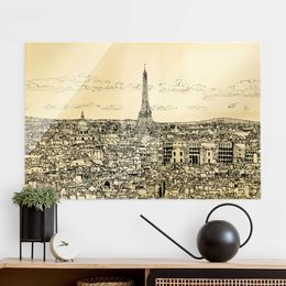 Glasbild Architektur & Skyline Stadtstudie - Rom