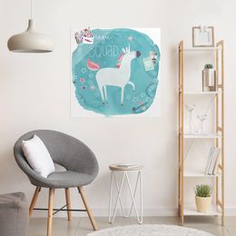 Glasbild Einhorn-Truppe - Magic