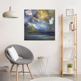 Glasbild Himmel &uuml;ber K&uuml;ste
