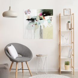 Glasbild Bunte Wasserf&auml;lle II
