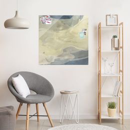 Glasbild Ozean und W&uuml;ste I
