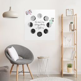 Glasbild Ode an den Mond - Universum