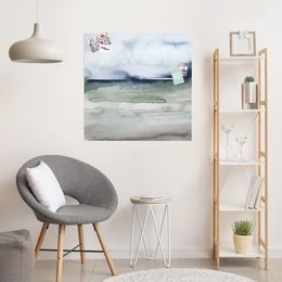 Glasbild Meereswogen I