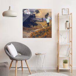 Glasbild Landschaft am Nachmittag II