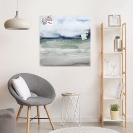 Glasbild Meereswogen I