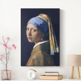 Akustik-Wechselbild Jan Vermeer van Delft - Das M&auml;dchen mit dem Perlenohrgeh&auml;nge