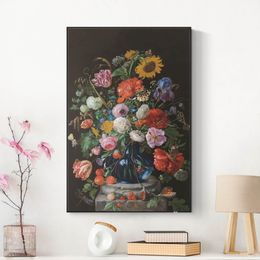 Akustik-Wechselbild Jan Davidsz de Heem - Glasvase mit Blumen