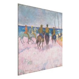 Alu-Dibond Kunstdruck Paul Gauguin - Reiter am Strand
