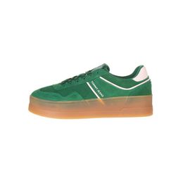 Tommy Hilfiger Shoes Leder-Sneakers in Gr&uuml;n - 39% | Gr&ouml;&szlig;e 40 | Damen-sneakers