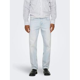 Only & Sons ONLY & SONS Jeans - Regular fit - in Hellblau - 44% | Größe W34/L34 | Herren-plussize
