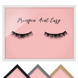 Spruch Bild mit Rahmen Wimpern Chat - Primpin'