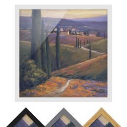 Bild mit Rahmen Landschaft am Nachmittag I