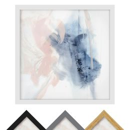 Abstraktes Bild mit Rahmen Indigo & Rouge II