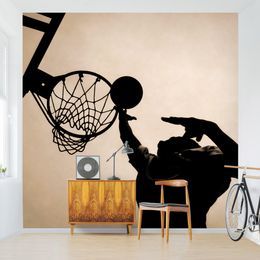 Fototapete Basketball - Vliestapete nach Ma&szlig; Kinder Sport Kinderzimmer Jungen Jungenzimmer