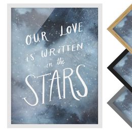 Bild mit Rahmen Himmlische Liebe - Sterne