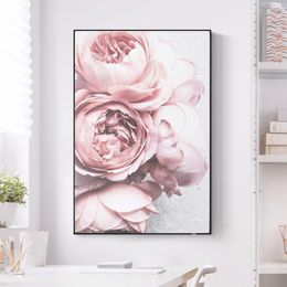Akustik-Wechselbild Rosa Pfingstrosenbl&uuml;ten Shabby Pastell
