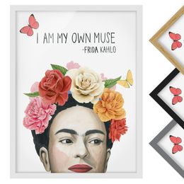 Blumen Bild mit Rahmen Fridas Gedanken - Muse