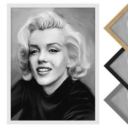Portrait Bild mit Rahmen Marilyn privat