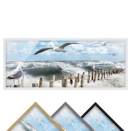 Strand Bild mit Rahmen No.YK3 Absolut Sylt