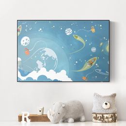 Akustik-Wechselbild No.MW16 Buntes Weltraumtreiben