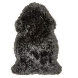Fellteppich LUXOR living "Schaffell Namika" Gr. 1, schwarz, B:60cm H:50mm L:85cm, Lammfell, Teppiche, echtes Lammfell, weich & flauschig, große Farbauswahl, in 2 Größen