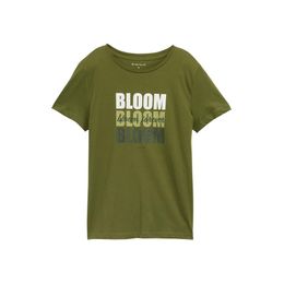 Tom Tailor T-Shirt Damen Größe L dunkelgrau / grün / hellgrün / weiß