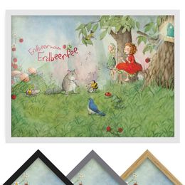 Kinderzimmer Bild mit Rahmen Erdbeerinchen Erdbeerfee - Zusammen Musizieren